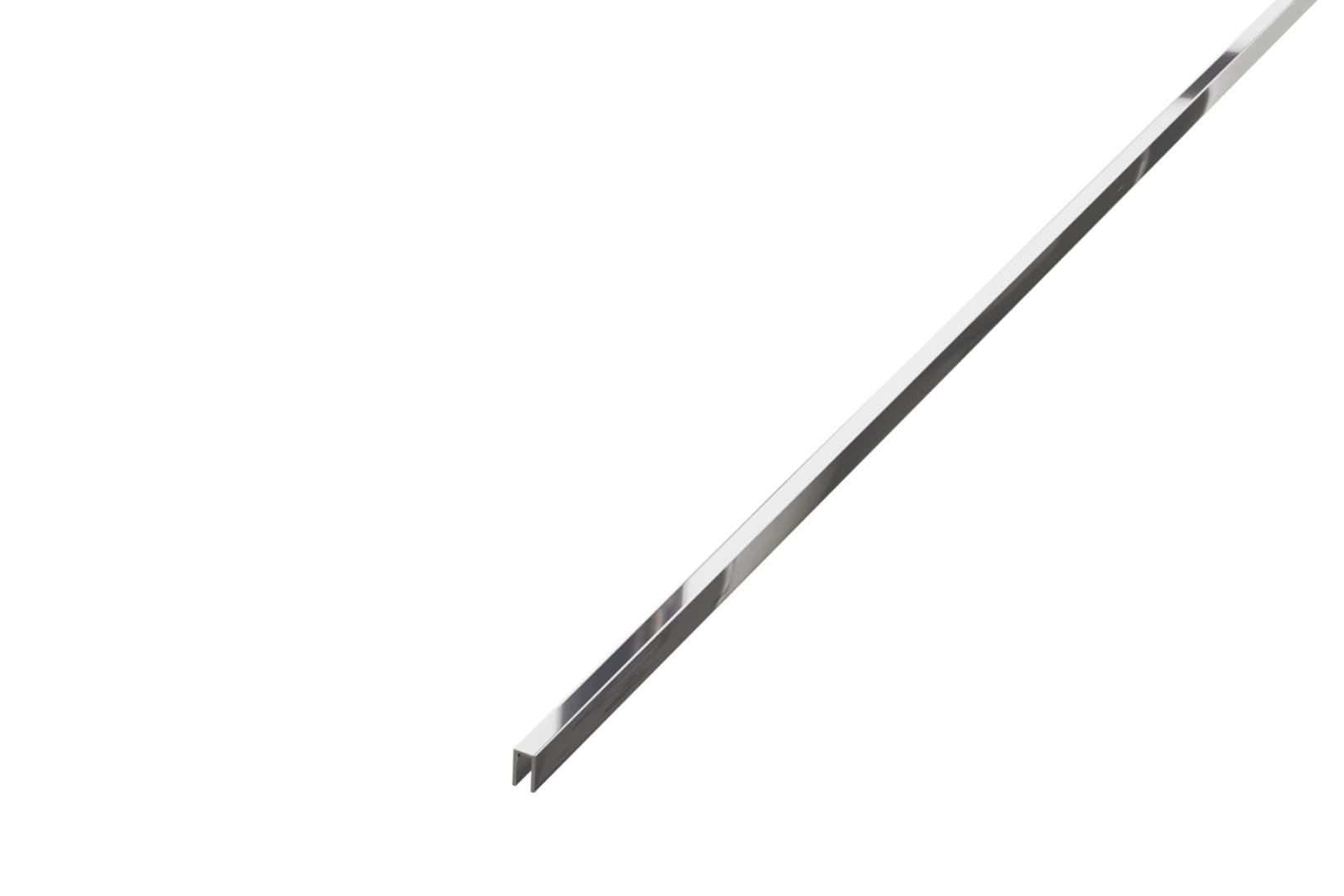 Perfil en U de acero inoxidable pulido 244cm X 5mm | Leroy Merlin