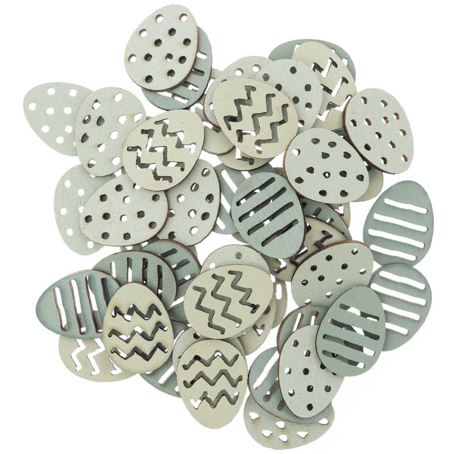 48 Confetti - Huevos de Pascua - Menta - Madera | Leroy Merlin