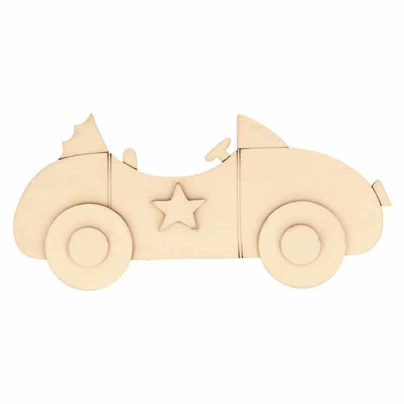Sagoma di legno auto - 19,5 x 9,5 cm | Leroy Merlin