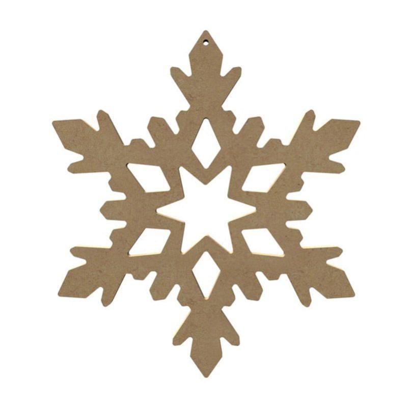 Fiocco di neve in legno MDF da decorare - 10 cm | Leroy Merlin