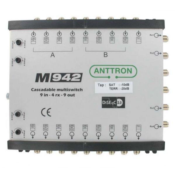 COMMUTATEUR SATELLITE CASCADABLE 9E/4S ANTTRON M942 | Leroy Merlin