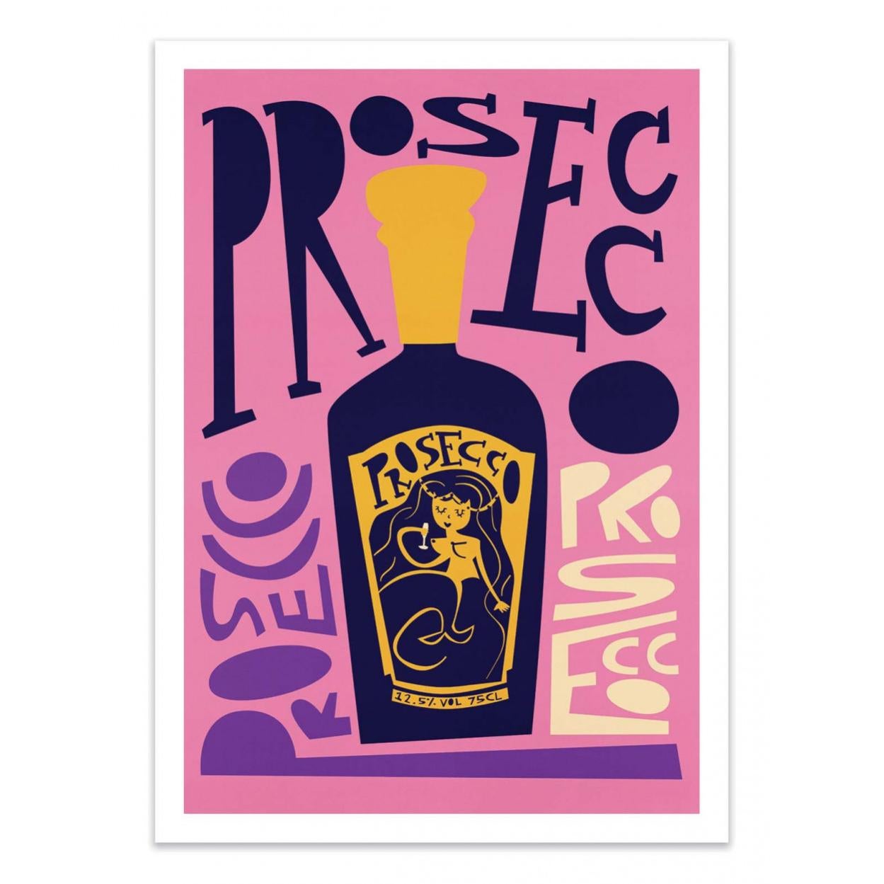 Affiche d’art 50 x 70 cm - Prosecco - Fox and Velvet | Leroy Merlin