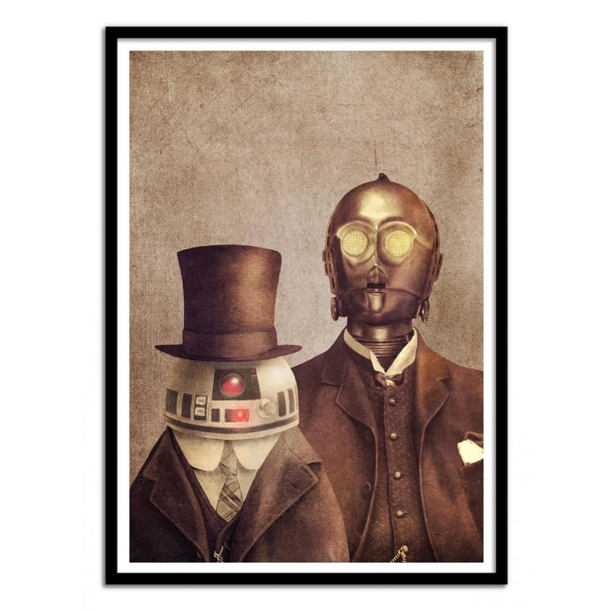 Art-Poster - Victorian Robots - Terry Fan - avec cadre noir 30 x 40 cm ...