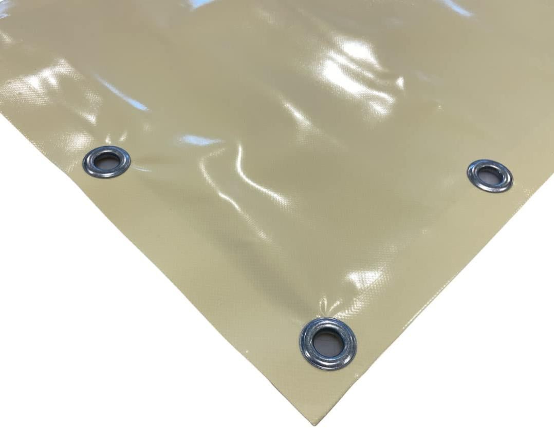 Telo PVC Impermeabile Avorio | Telone Occhiellato 650g/mq | Copertura ...