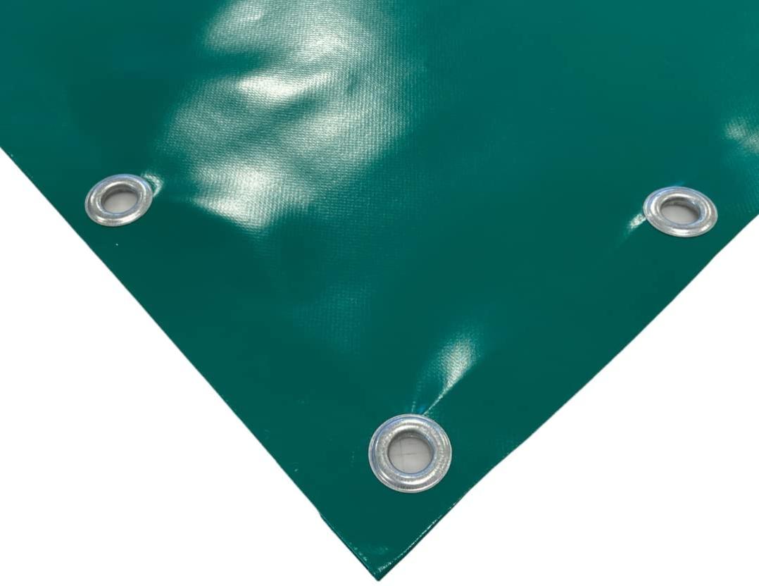 Telo PVC Impermeabile Verde | Telone Occhiellato 650g/mq | Copertura ...