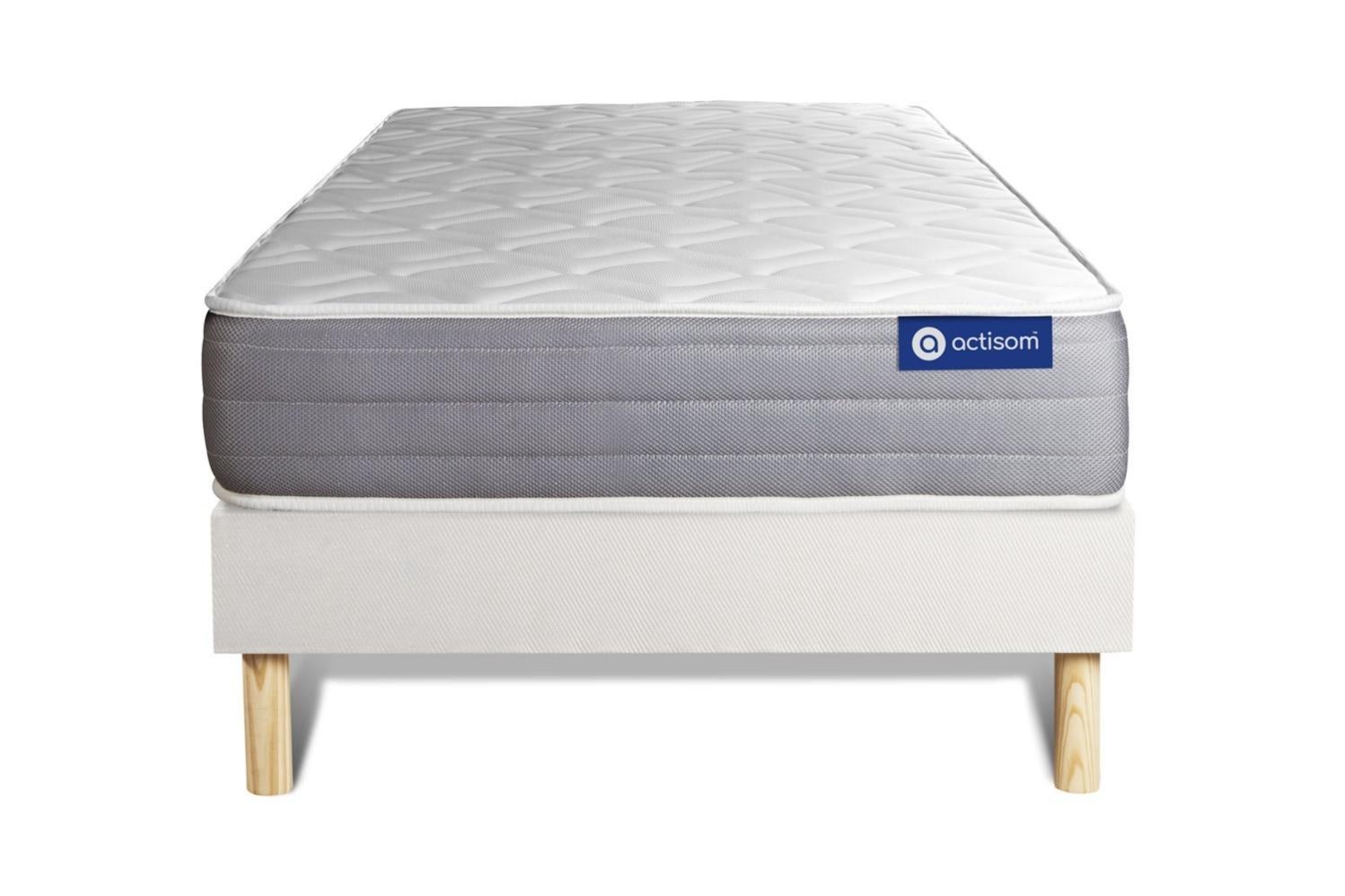 Ensemble matelas 80 x 190 cm Actilatex dream - Latex et memoire de forme - Ep : 22 cm - Mi-ferme ...