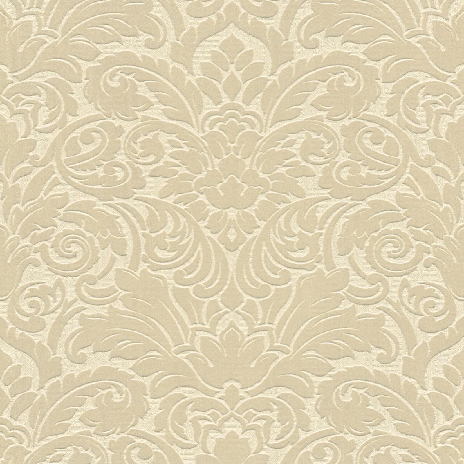 Poster gigante disegni barocco colore marroncini su sfondo beige ...