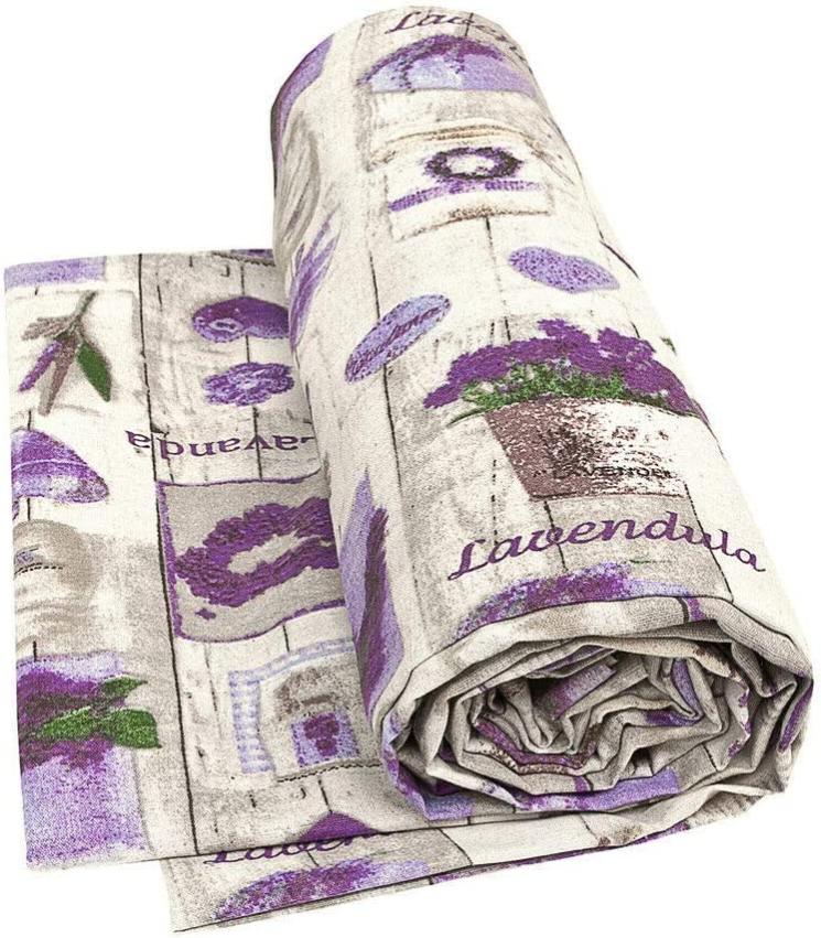 Telo Arredo Copritutto Cotone Copridivano Letto Shabby Chic Lavanda ...