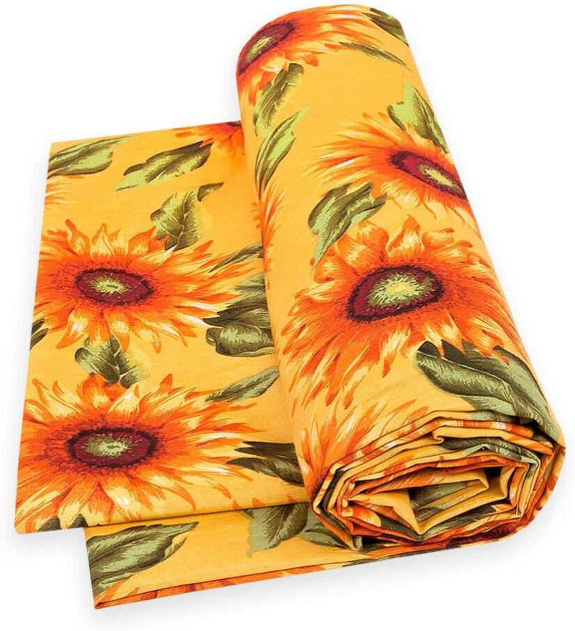 Telo Arredo Copritutto Cotone Copridivano Letto Girasoli Giallo 170x280 ...