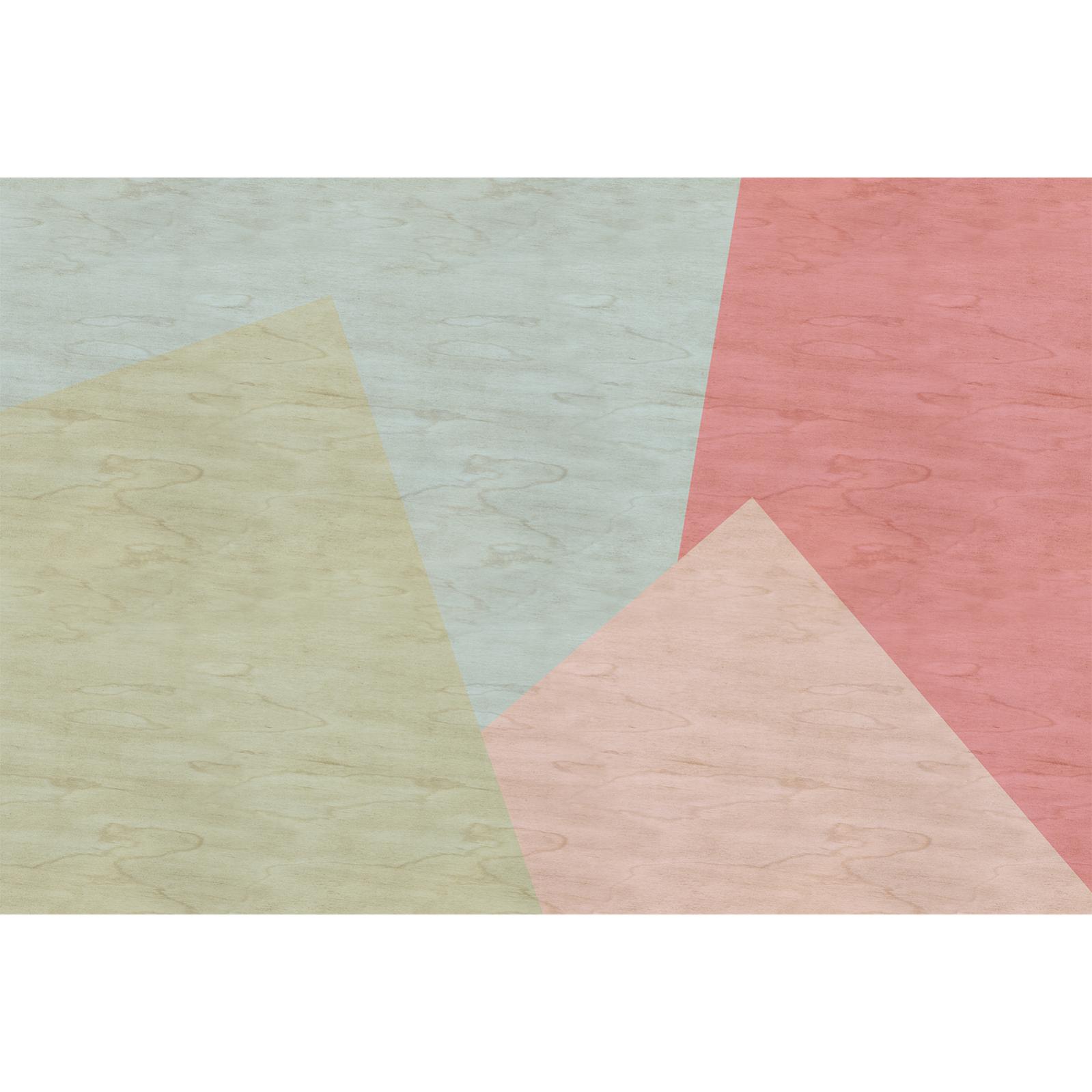 Papier peint panoramique géométrique à motifs triangle Tapisserie ...