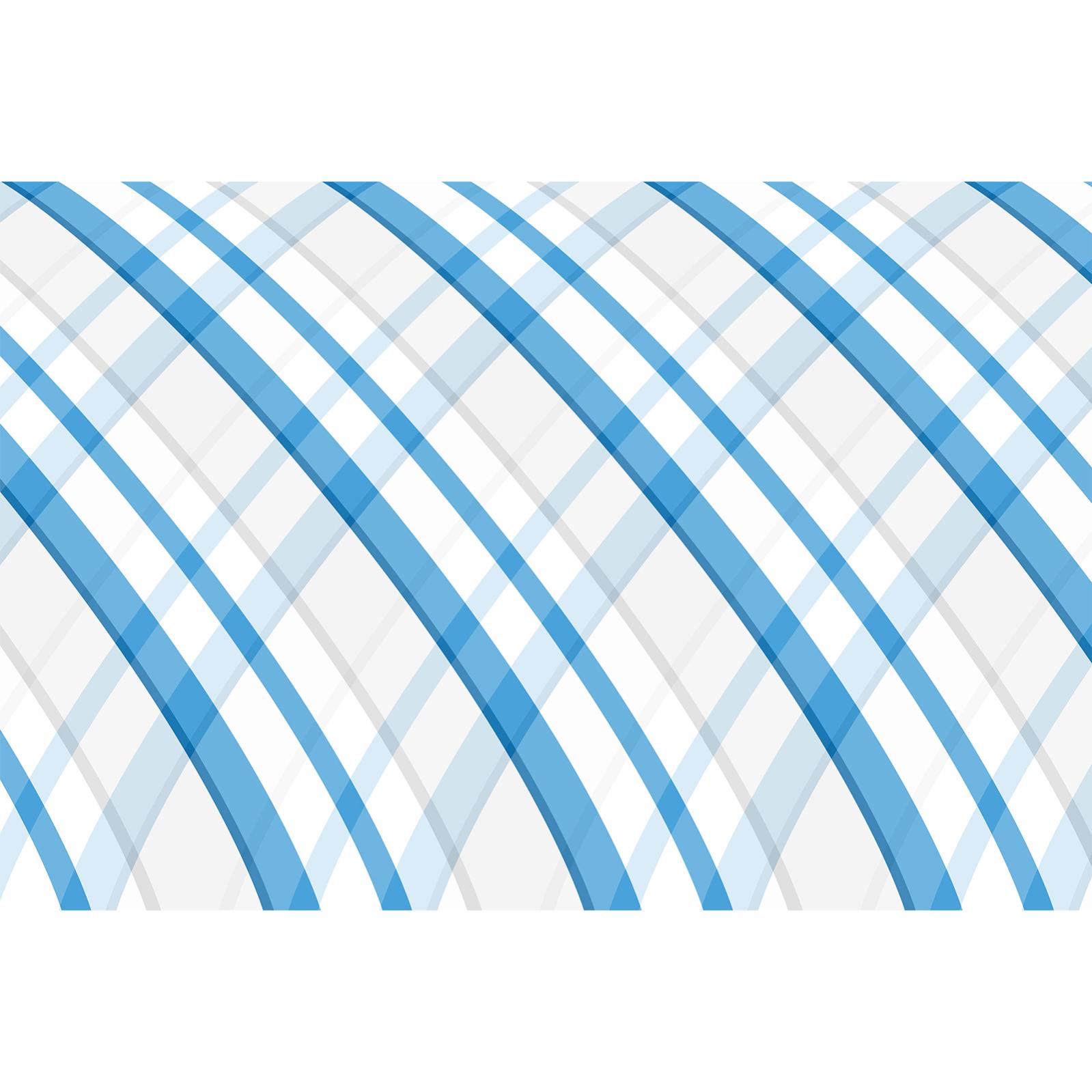 Papier peint panoramique à motif bleu et blanc Tapisserie panoramique ...