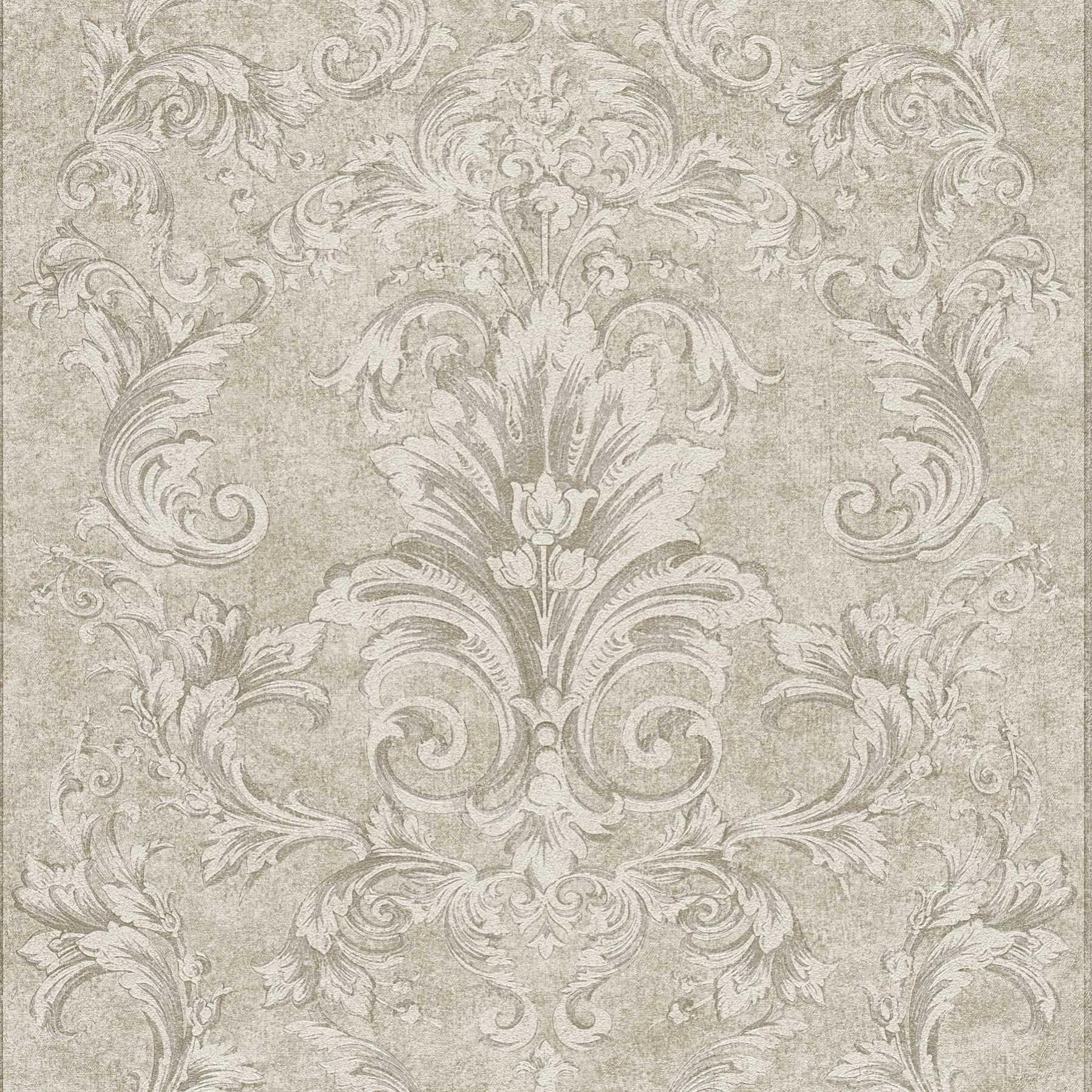 Papier peint à motif baroque intissé Tapisserie dorée style moderne et ...