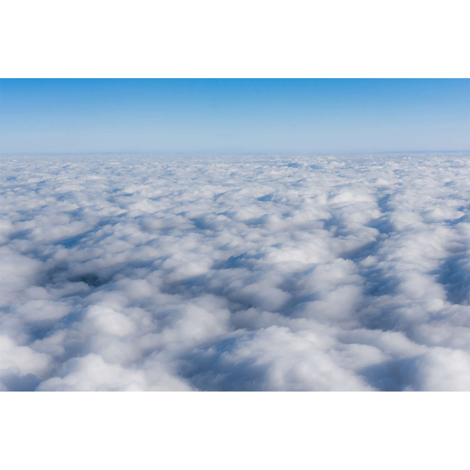 Papier peint panoramique nuage bleu & blanc Tapisserie panoramique ciel ...