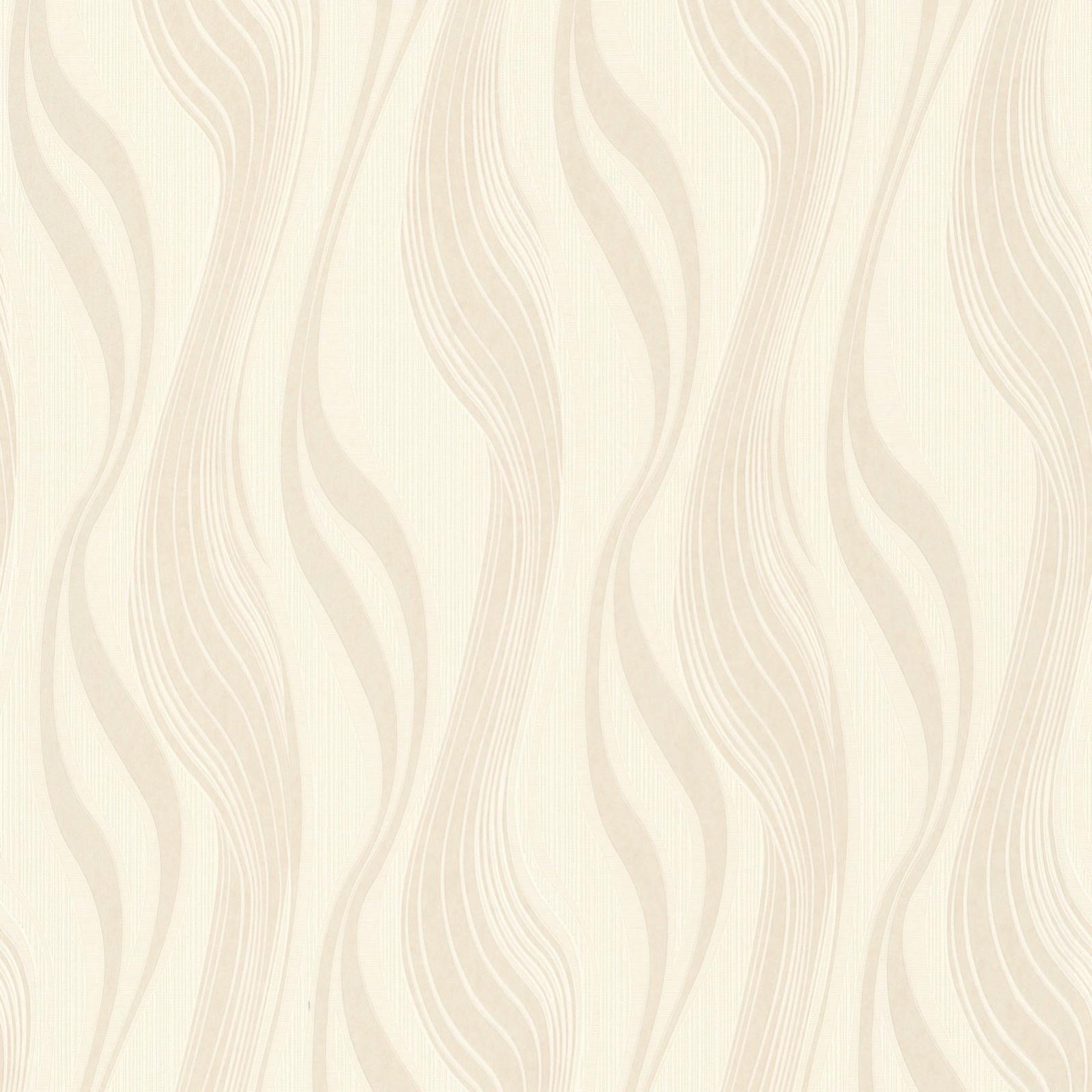 Papier peint beige crème design pour chambre Tapisserie originale ...