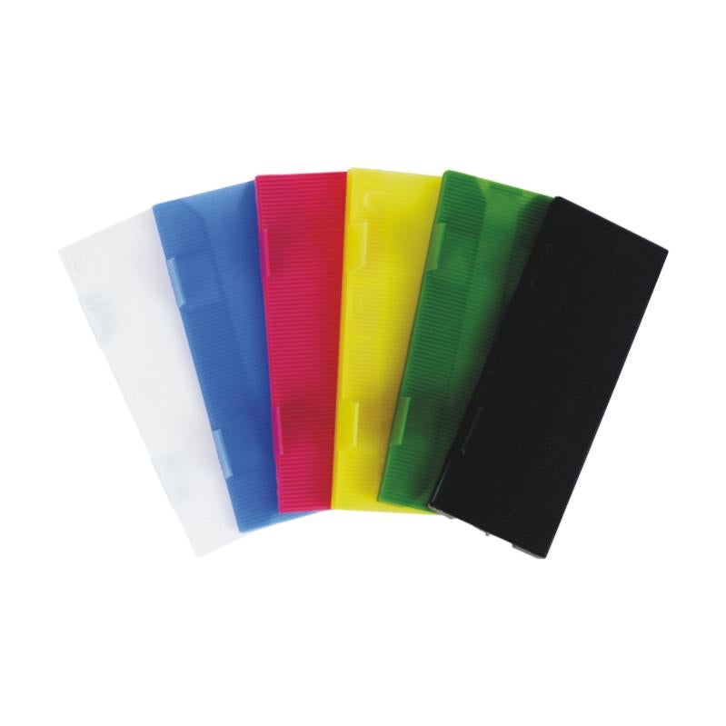 Cale de vitrage 80mm à ailettes - Coloris : Jaune - Epaisseur (mm) : 4 ...