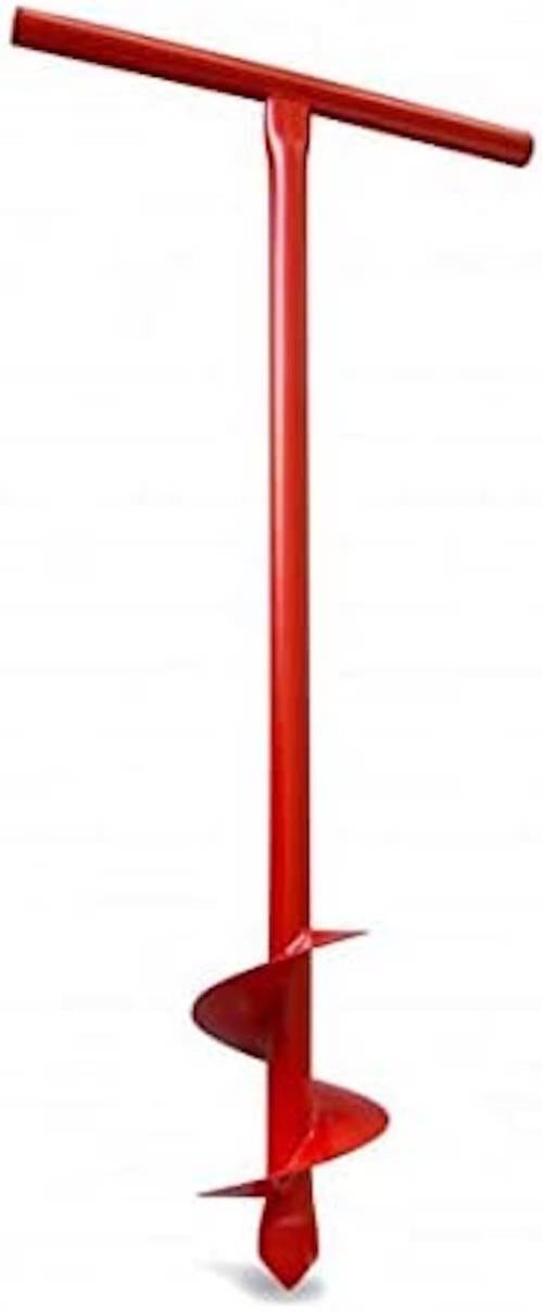 Andrys - Trivella a Mano per Fori, con Tappi in Pvc Neri, in Acciaio ...