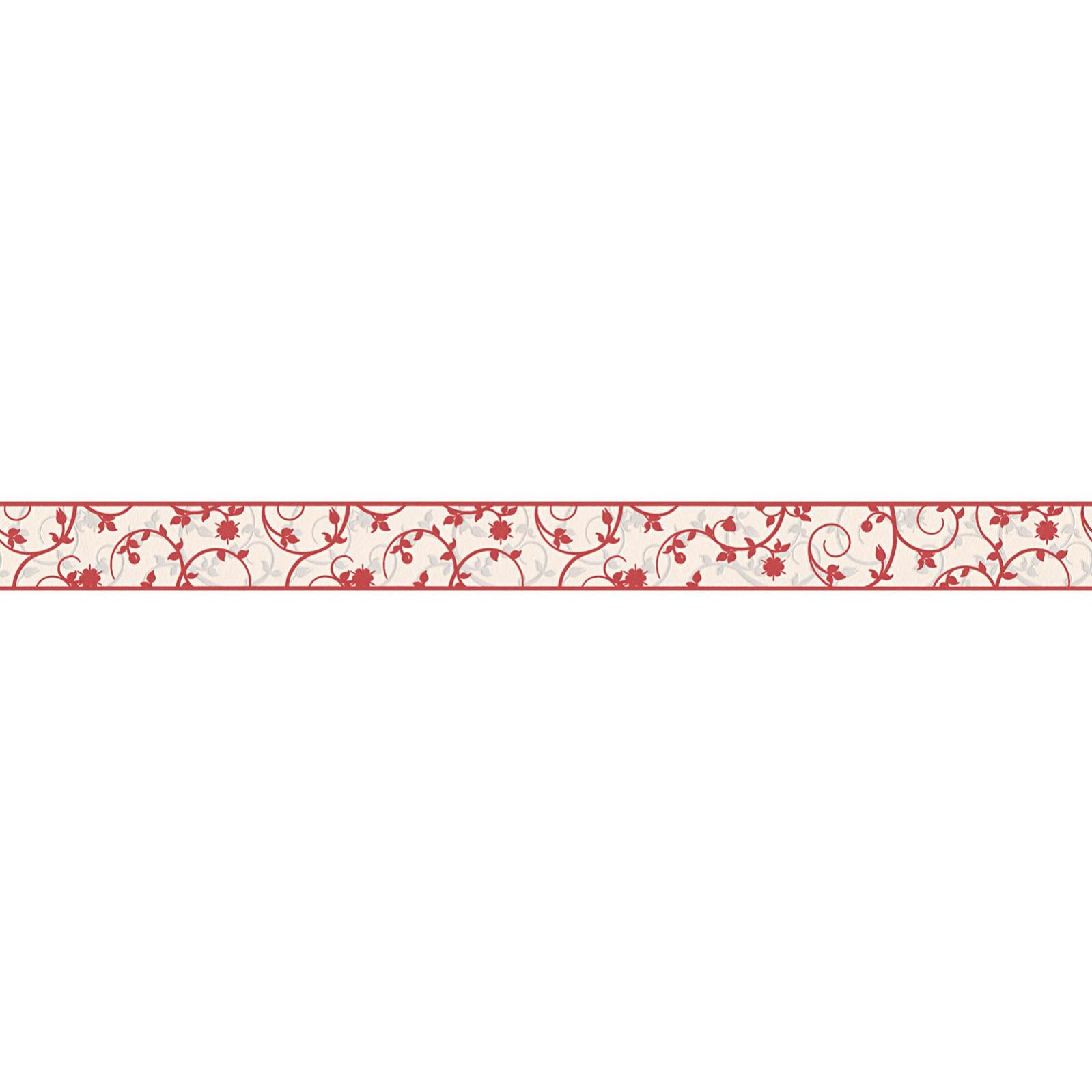 Frise papier peint rouge & gris métallique idéale salon Frise ...