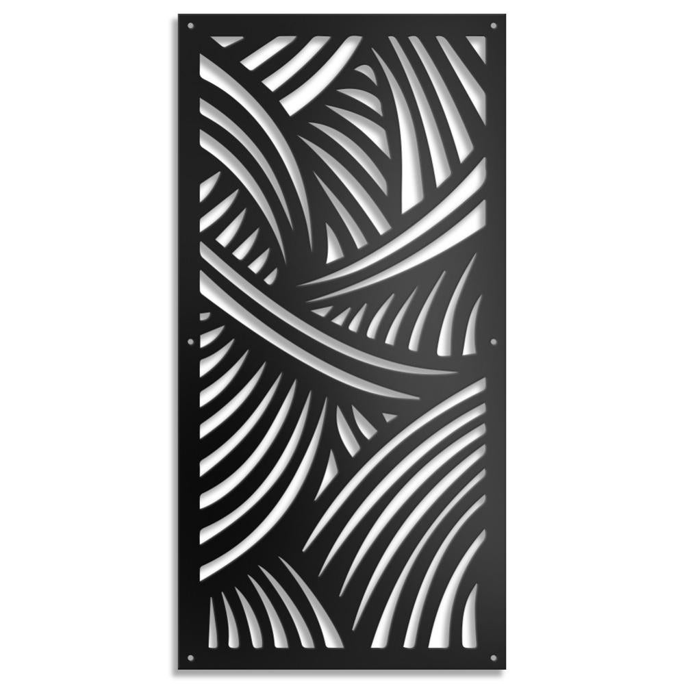FASCE - Pannello Quadro PVC Traforato - PARASOLE 98x198 cm NERO ...