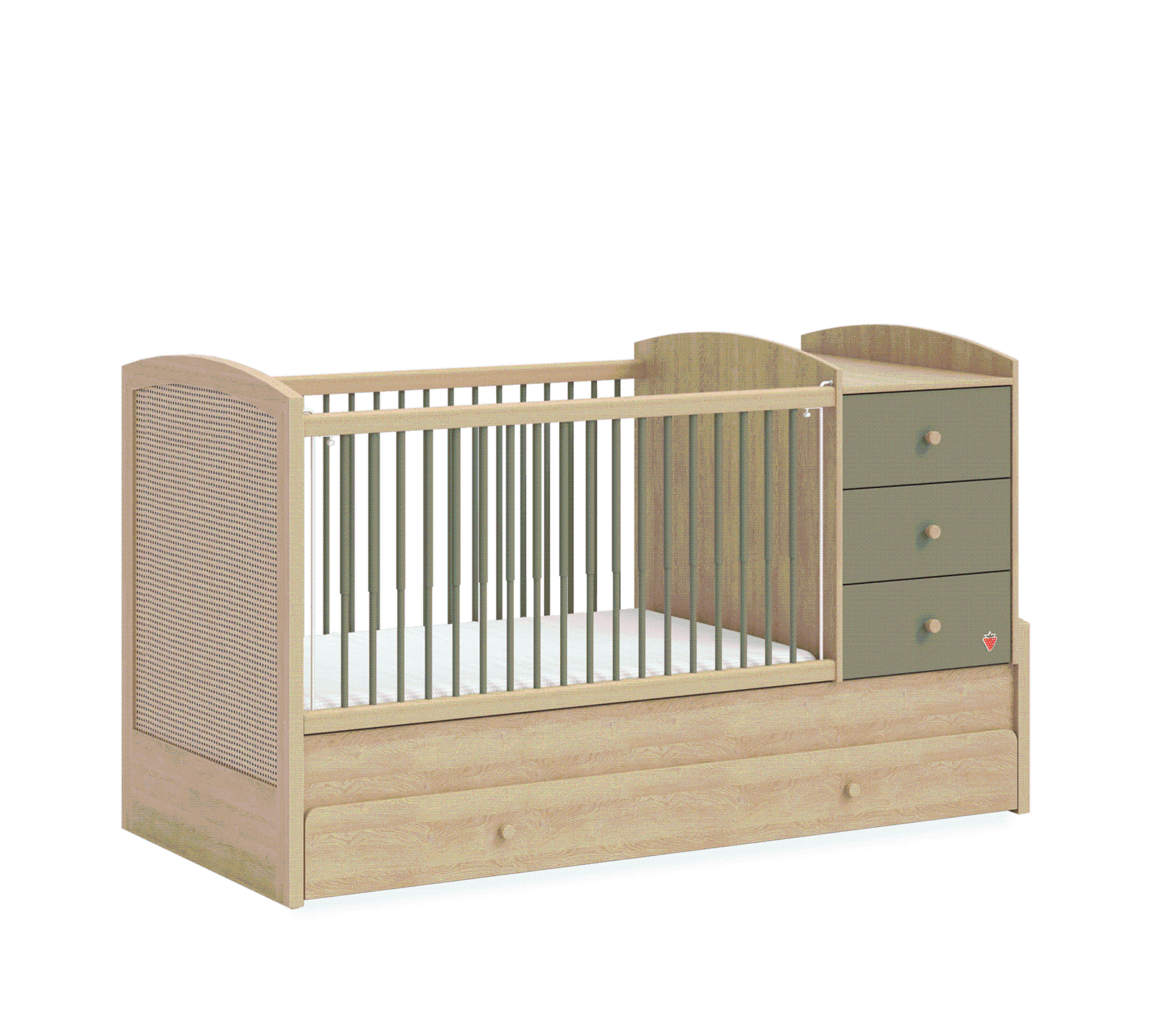 Lettino trasformabile Loof Baby per bebè (80x180 Cm) | Leroy Merlin