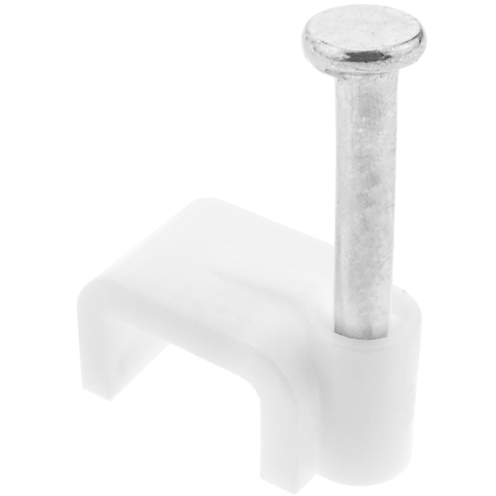 Grapa para cable plano 5x3mm blanco Pack 50 | Leroy Merlin