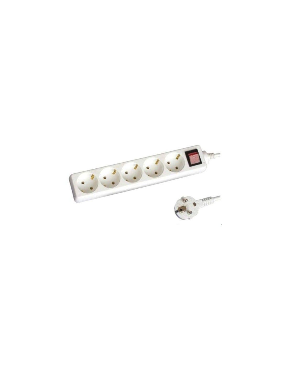 Base múltiple 5 enchufes con interruptor 1.5 metros de cable GSC ...