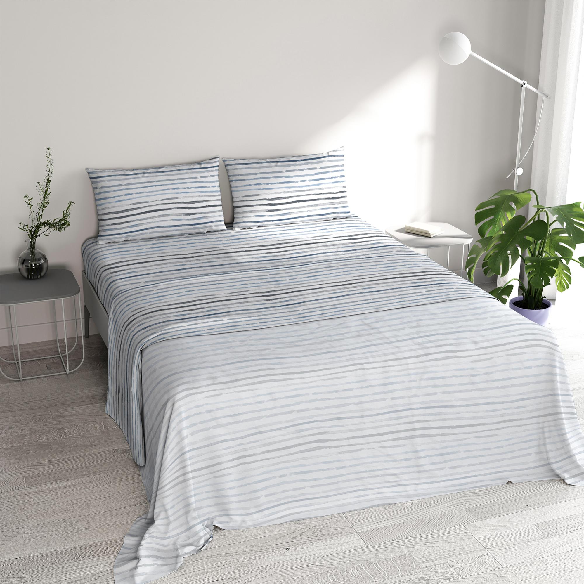 COMPLETO LETTO ATHENA MATRIMONIALE - SOFIA BLU | Leroy Merlin