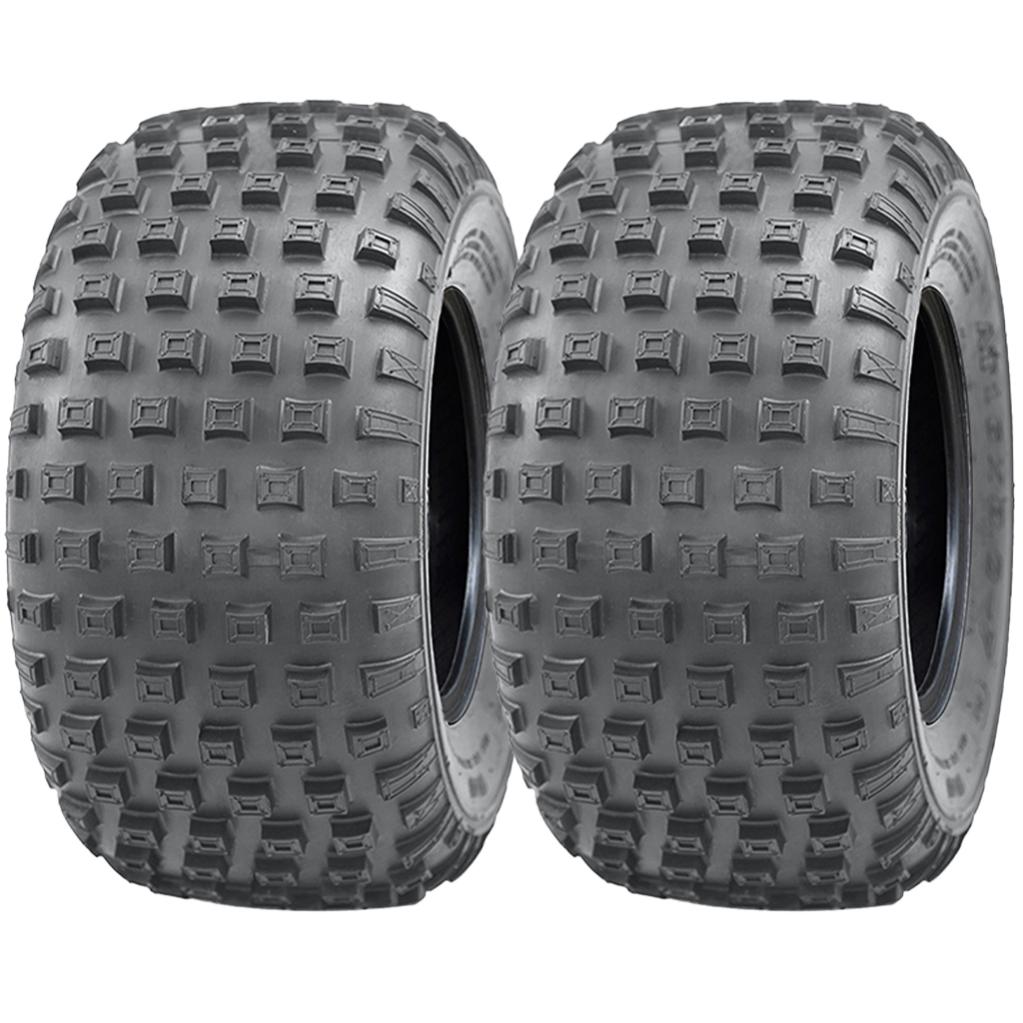 145/70-6 Knobby ATV Quad Tyres Tubeless 50cc 90cc 110cc 75kgs Wanda ...