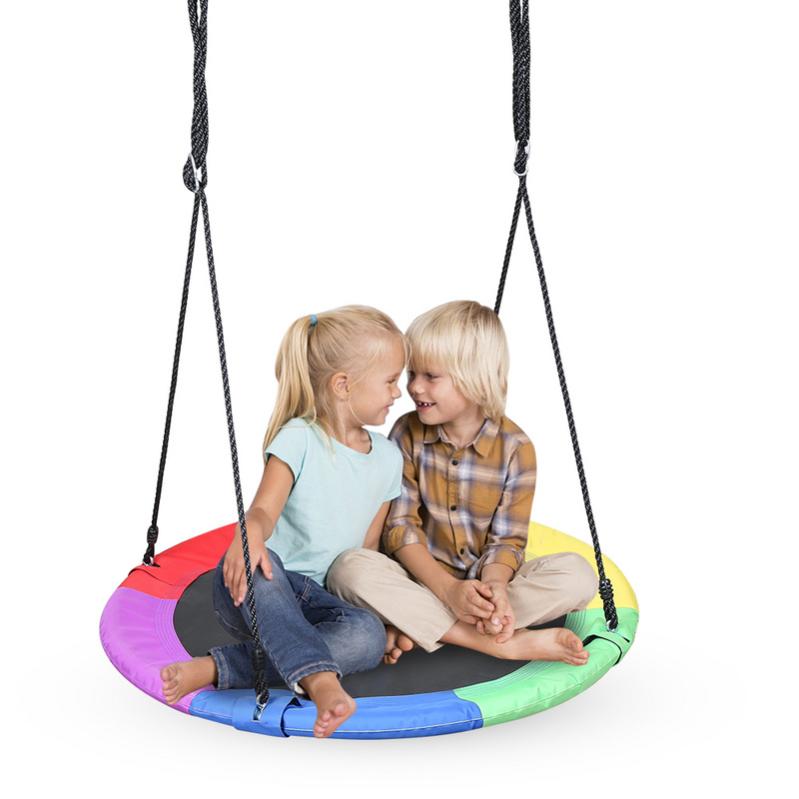 Balançoire nid Ø100cm Balançoire de jardin balançoire filet outdoor ...