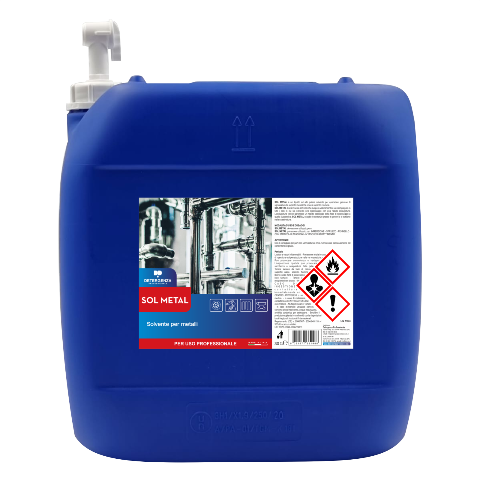 SOLVENTE PER METALLI SOL METAL - Tanica da 30 L | Leroy Merlin