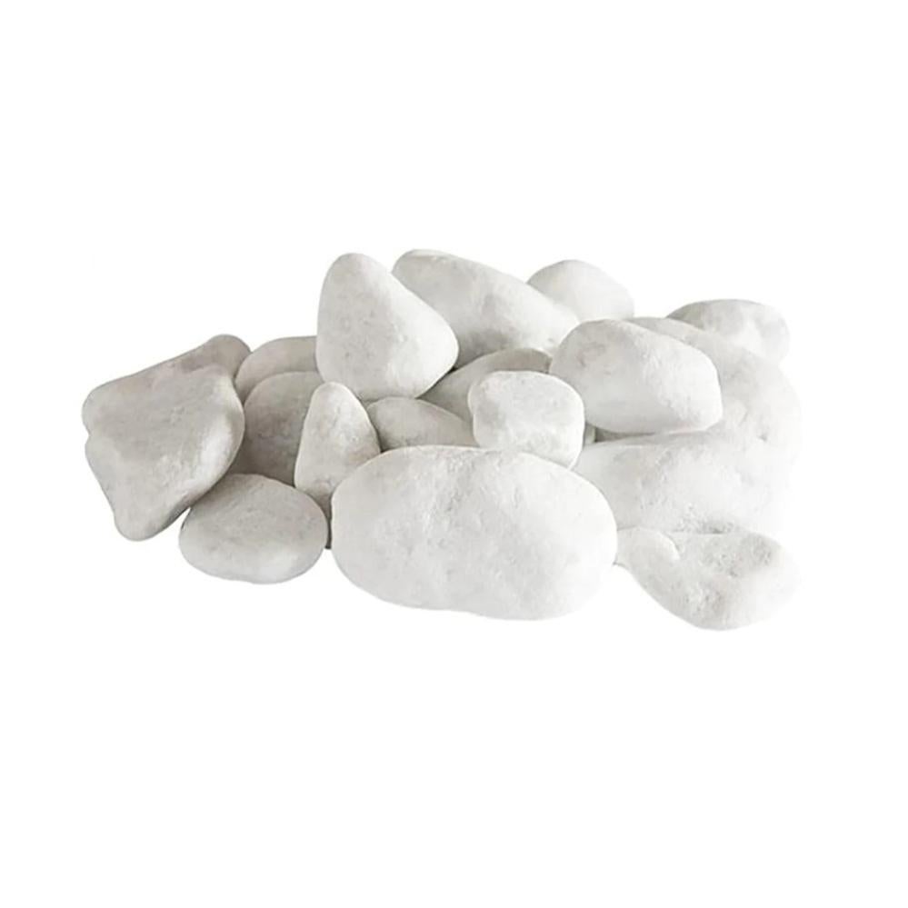 Set Ghiaia Bianca 24 Sassi Decorativi per Stufe e Camini a Bioetanolo | Leroy Merlin