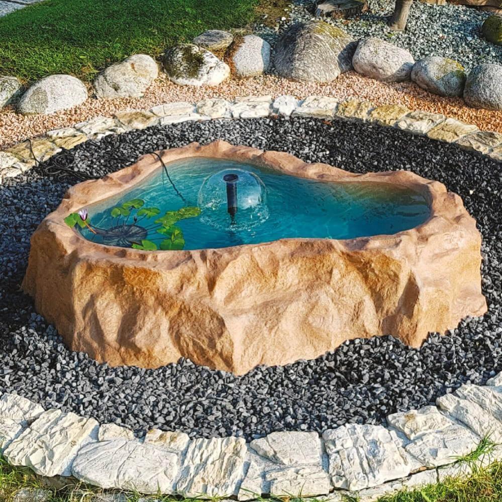 Laghetto Artificiale Roccia Fuori Terra 190x140x40 cm 270 Litri | Leroy ...
