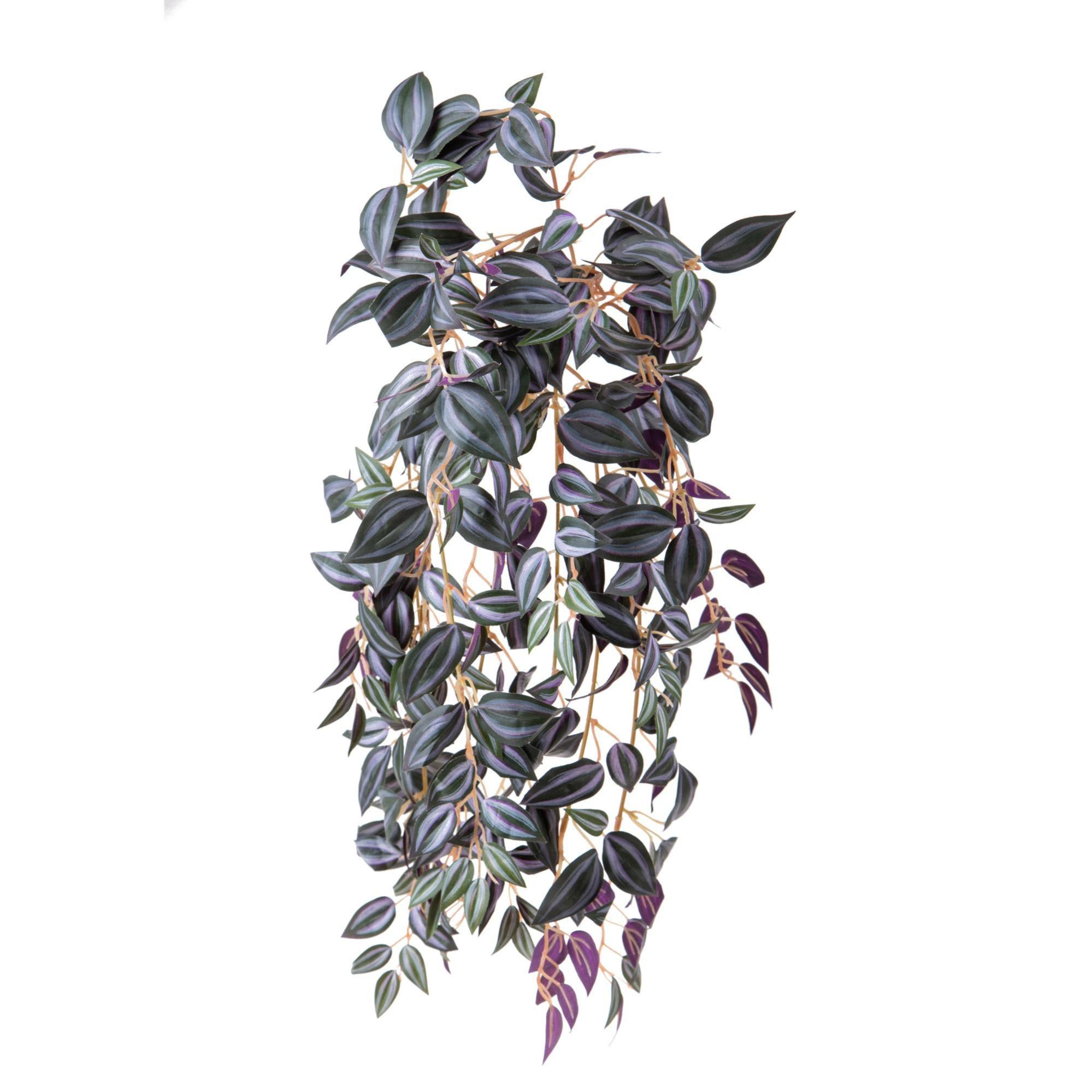Set 2 Cadente Mini Tradescantia Artificiale con 302 Foglie H50 cm ...