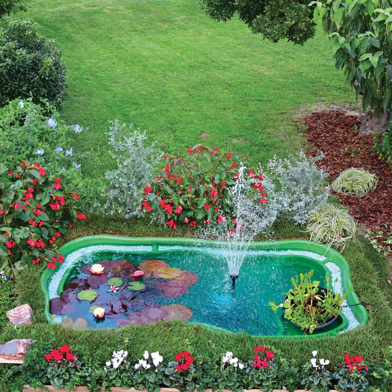 Laghetto Artificiale da Giardino 235x140x60 cm in Polietilene 1000 ...