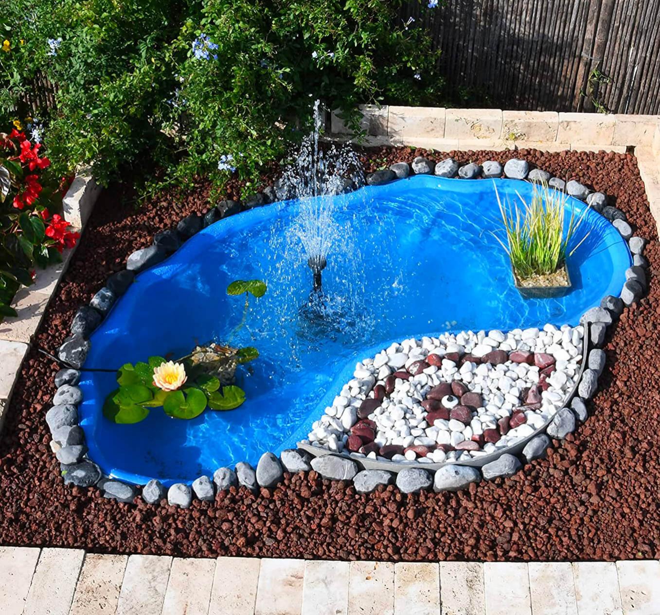 Laghetto Artificiale da Giardino 185x115x36 cm in Polietilene 270 Litri ...