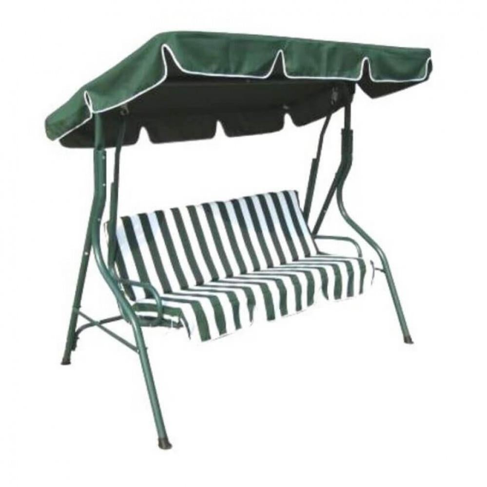 Dondolo Green con Cuscini 170x110x153 h cm in Acciaio Verde | Leroy Merlin