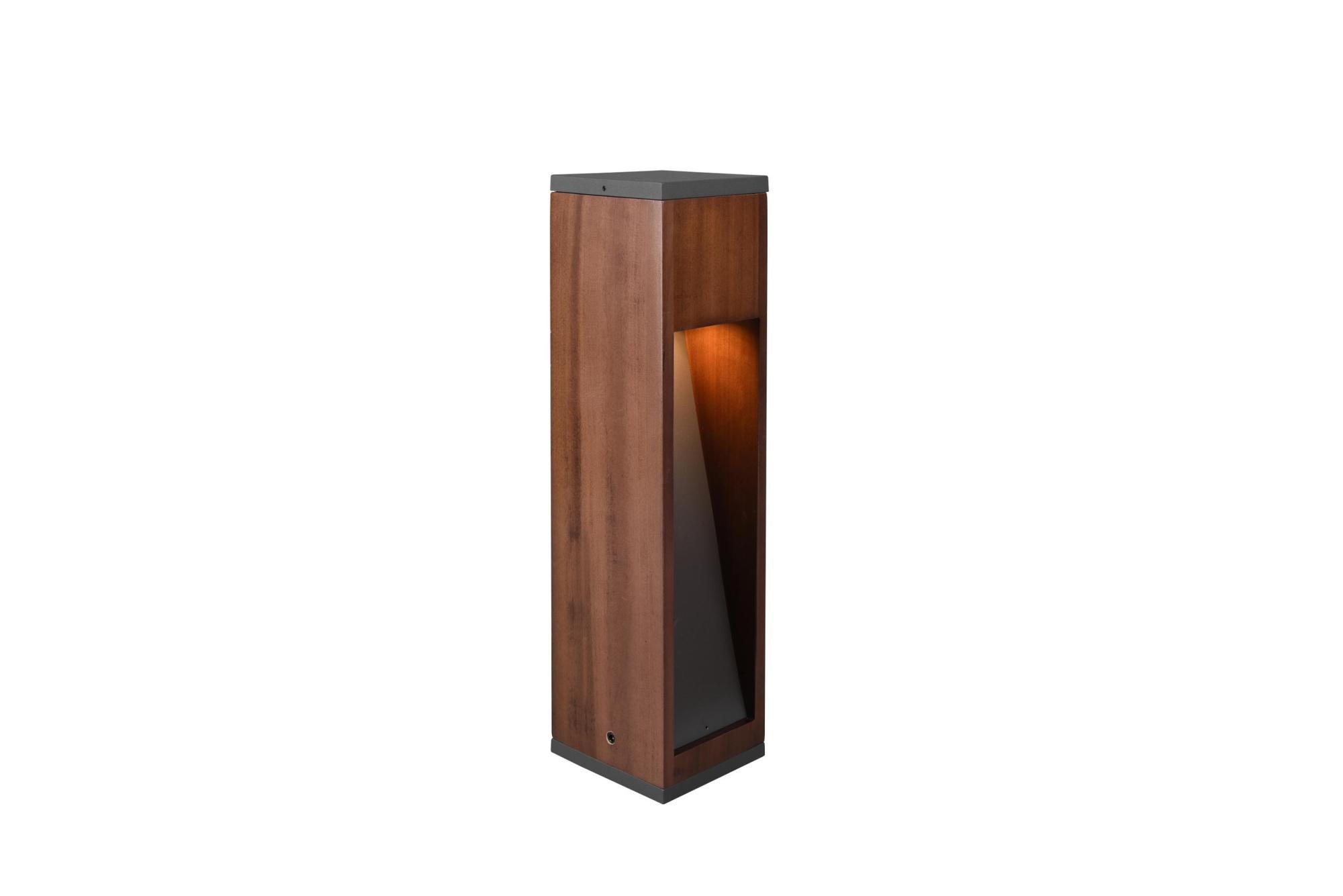 Palo da Esterno a Led in Legno naturale Legno | Leroy Merlin