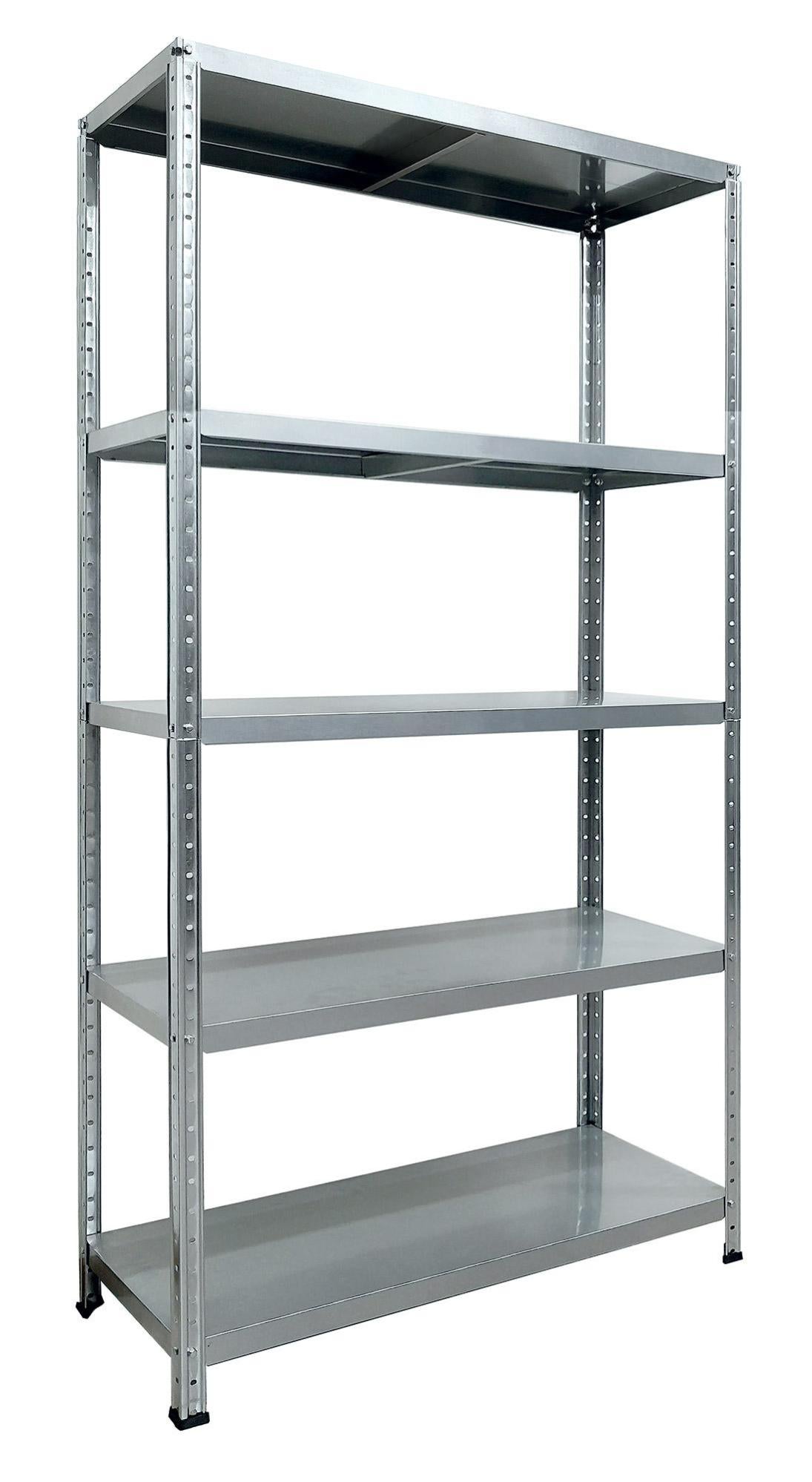 Scaffale in Metallo 5 Ripiani 100x40x187 cm Ettore Zincato | Leroy Merlin