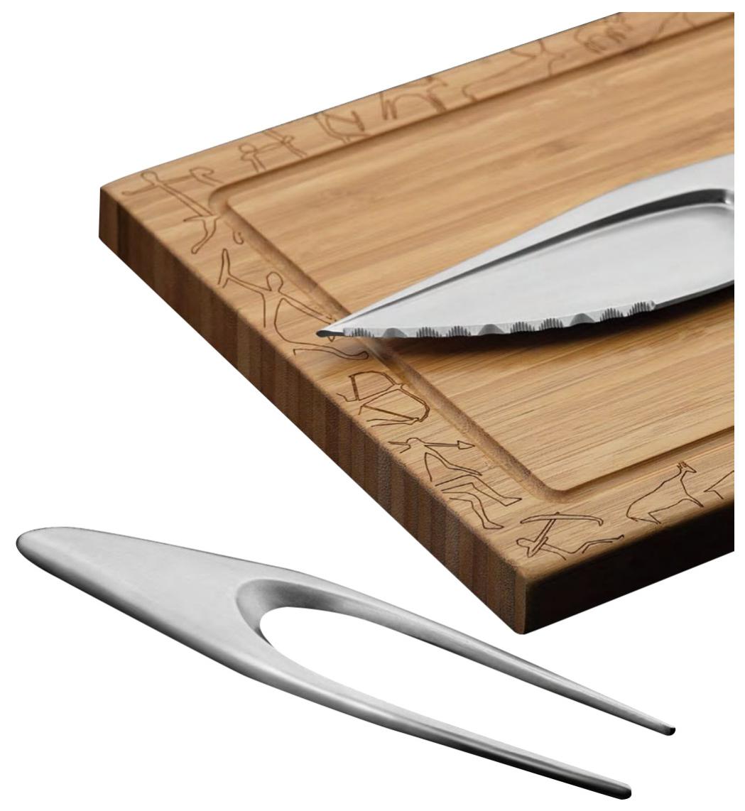 Tagliere in Legno di Bamboo con Posate per Carne | Leroy Merlin