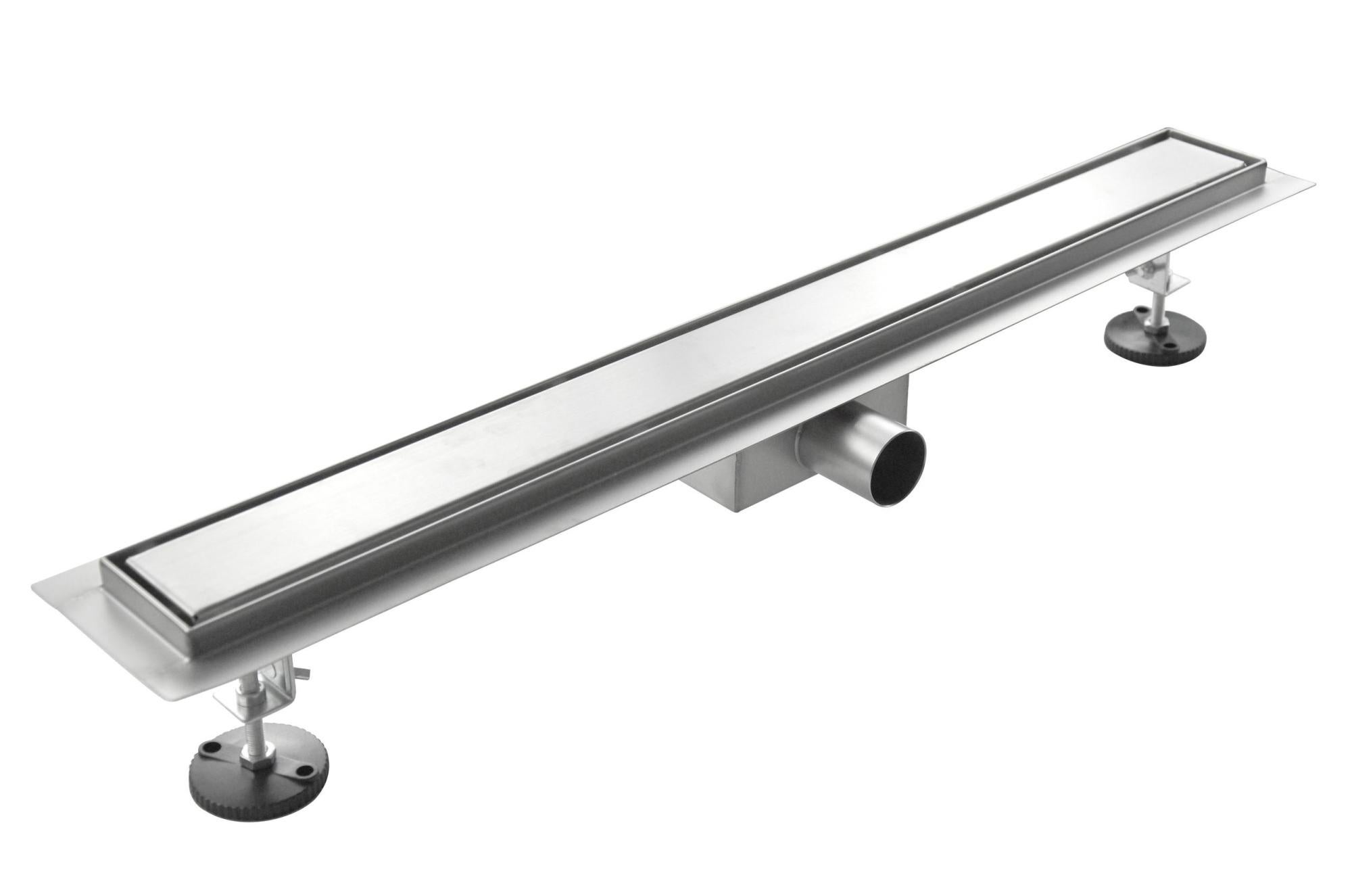 Canalina di Scarico in Acciaio Inox a Pavimento Linea 60x7 cm | Leroy ...