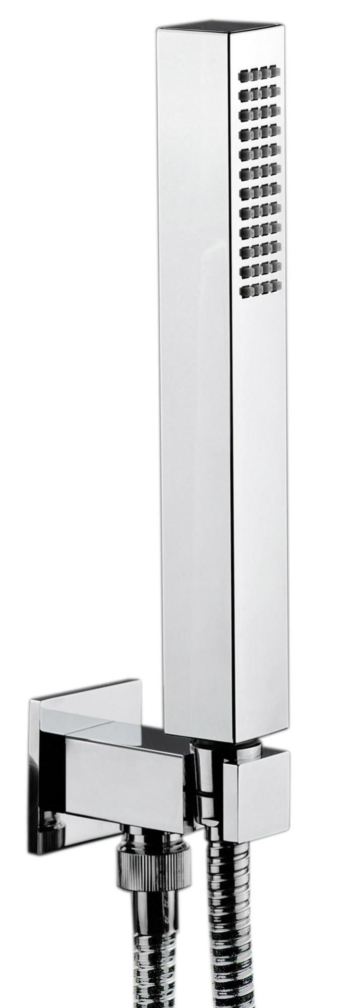 Doccetta Quadrata in ABS con Presa Acqua in Ottone Cromato Giordanoshop ...