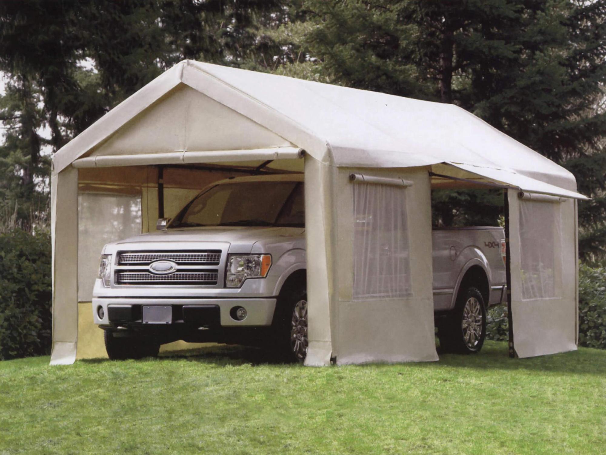 Tendostruttura 3x6 m in Ferro con Laterali Giordanoshop Garage Bianco ...