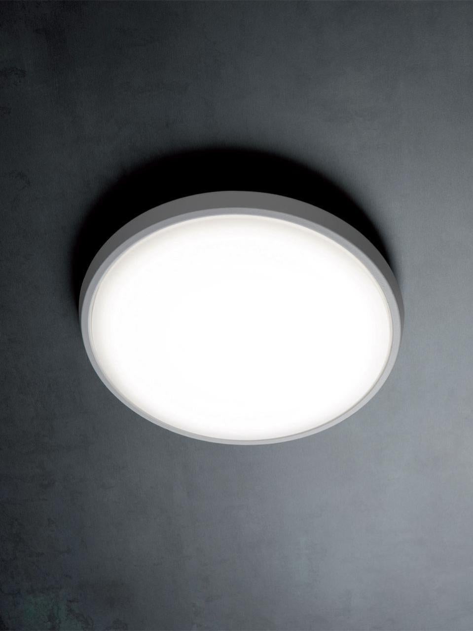 Plafoniera Tonda a LED da Interno 28W 4000K Grigia | Leroy Merlin