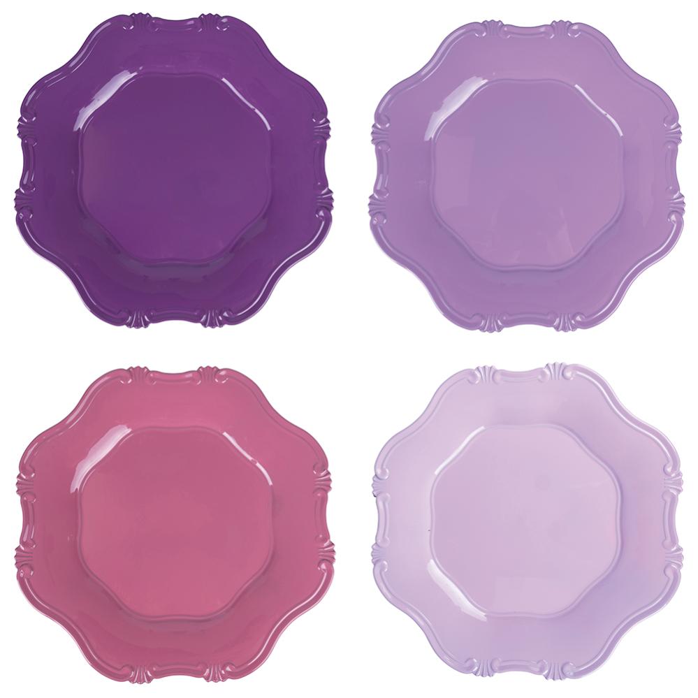 Set 4 Sottopiati Ø33x2 cm in Polipropilene VdE Tivoli 1996 Hippy ...