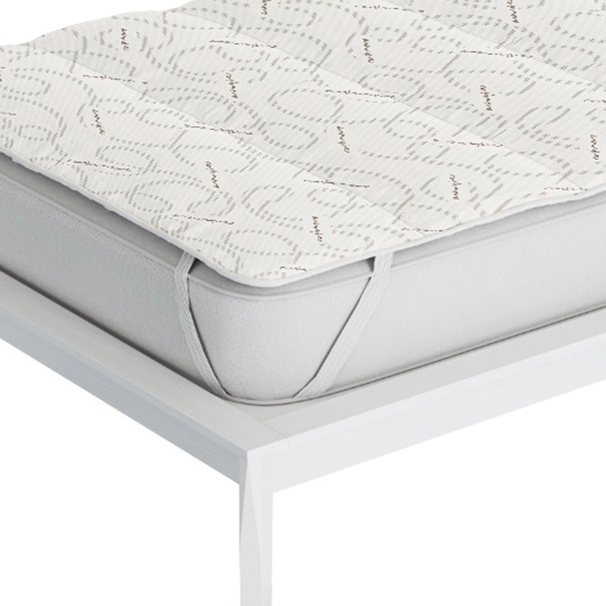 Topper Trapuntato Imbottito 1 Piazza e Mezzo in Fibra di Cashmere con ...