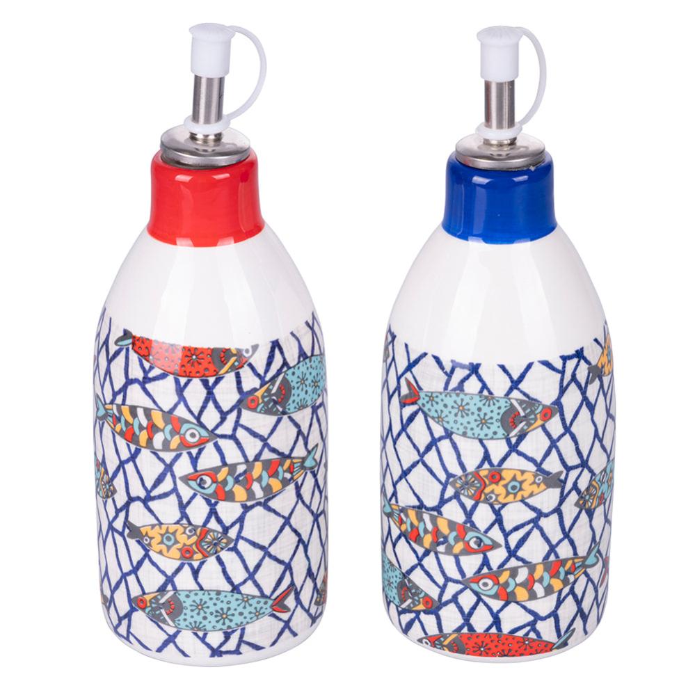 Set Olio, Aceto, Sale e Pepe con Stand in Metallo, "Los Cabos ...