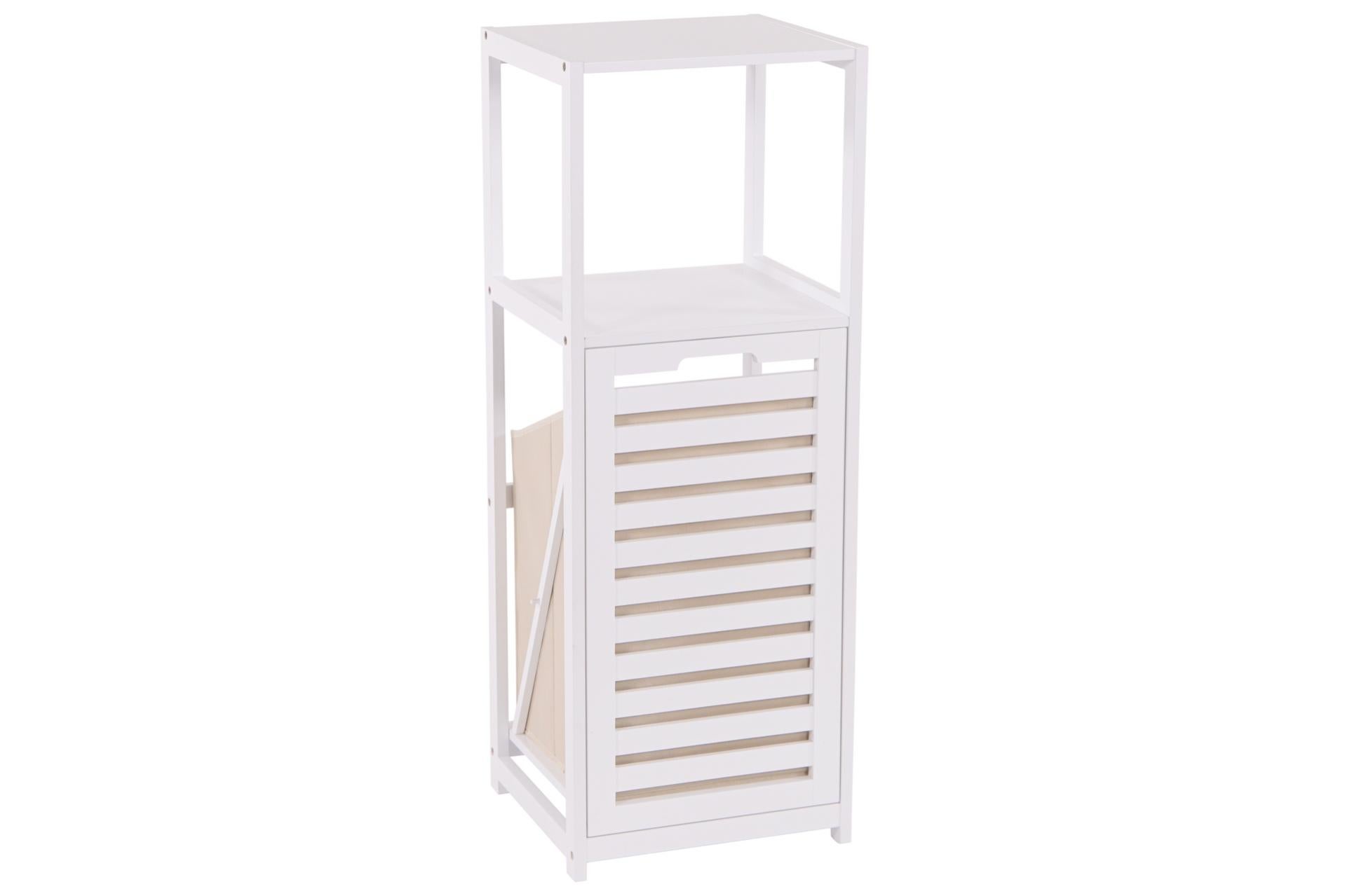 Mobiletto Multiuso 1 Ripiano 1 Cesto 36X33X98 Bianco Adelaide | Leroy ...