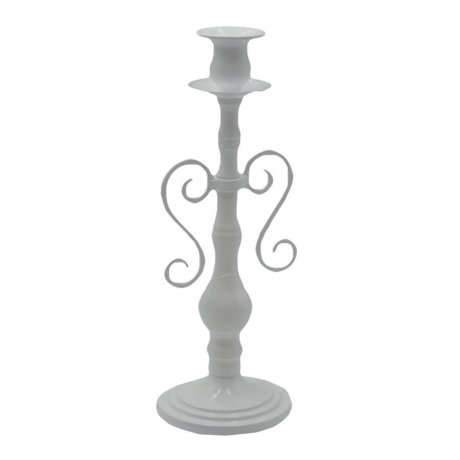 Portacandele candelabro metallo bianco 1 posto cmø11h30,5 | Leroy Merlin