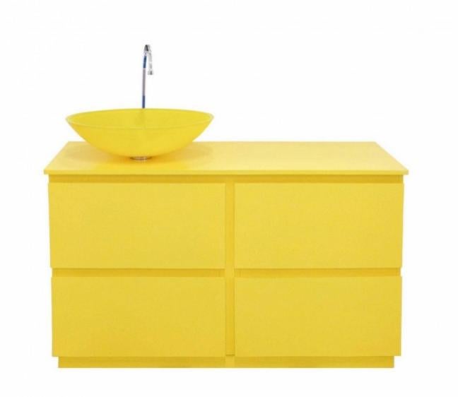 Mobile Bagno Margherita Giallo | Leroy Merlin