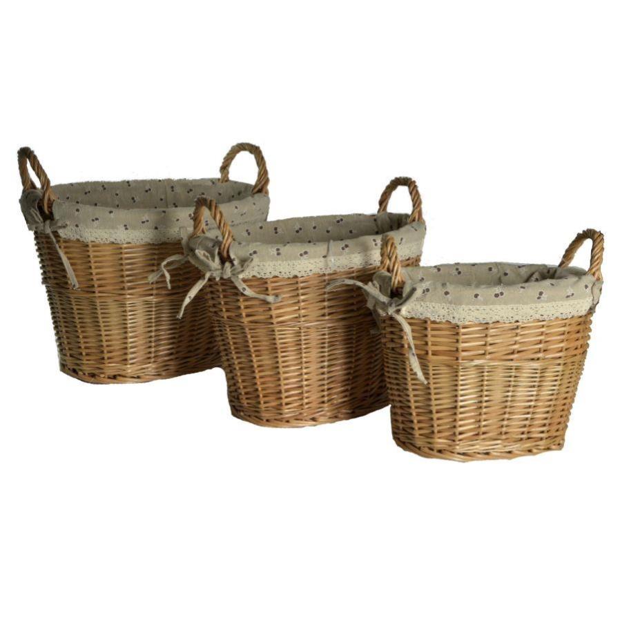 Cesta vimini foderata 1-3 cm41x30h29 | Leroy Merlin