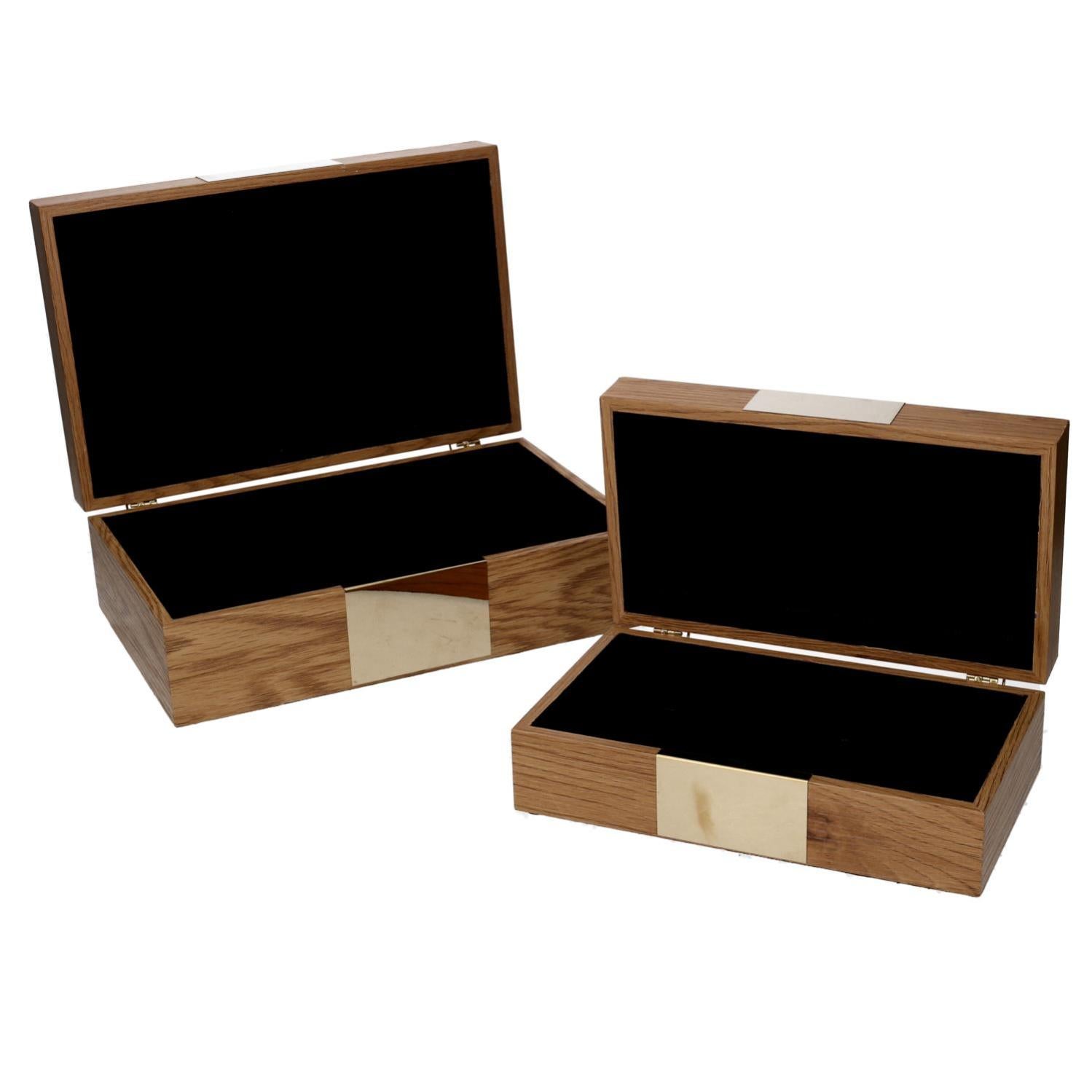 Rectangular brown wooden box 1-2 cm31x20h10 | Leroy Merlin